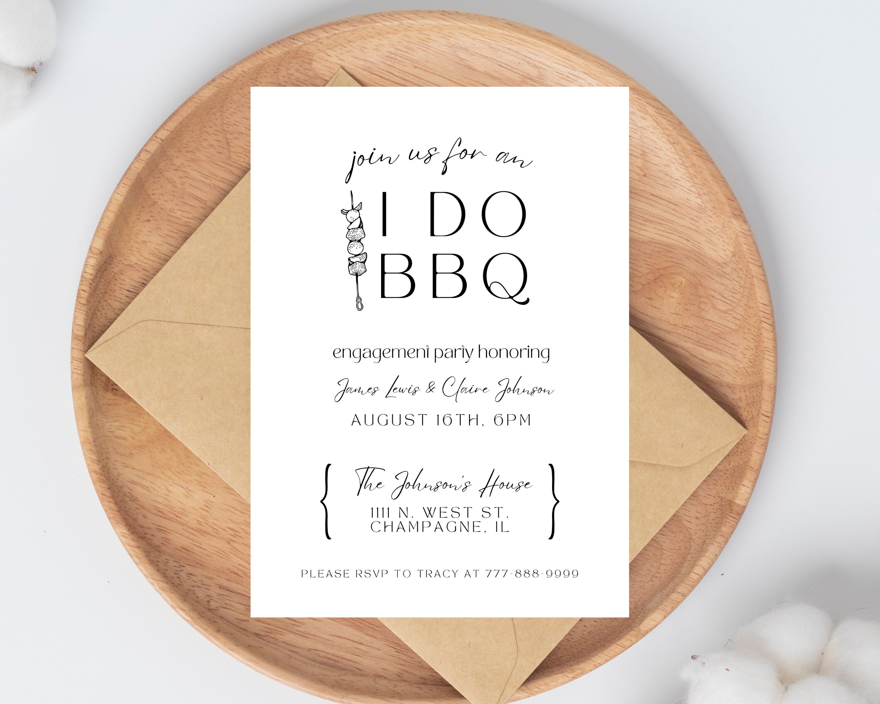 I Do BBQ Invitation, Engagement Party Invitation, the Night Before ...