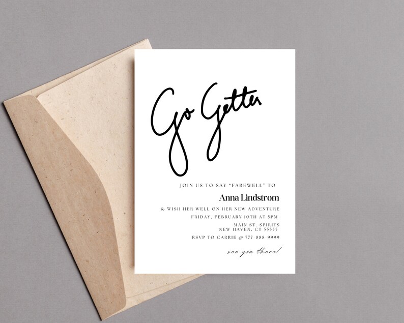 Going Away Party Invite, Farewell Party Invitation, We Will Miss You ...