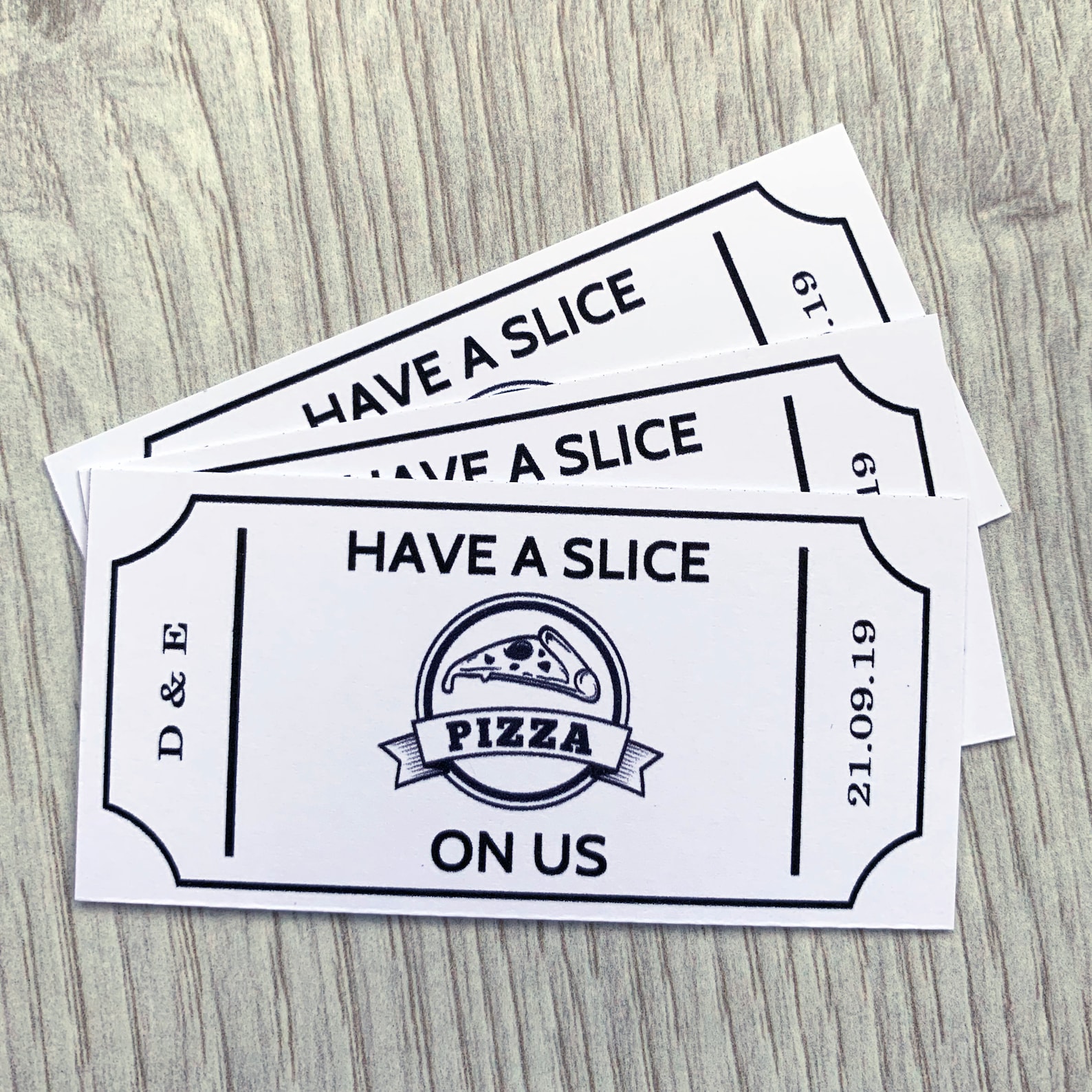 Personalised Pizza Truck Food Tickets Digital File White - Etsy