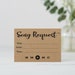 Printable Song Request Card Play List Card Party Music Spotify Wedding ...