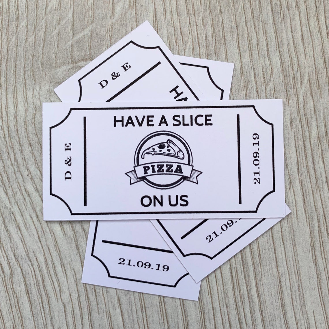 Personalised Pizza Truck Food Tickets Digital File White - Etsy