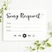 Printable Song Request Card Play List Card Party Music Spotify Wedding ...