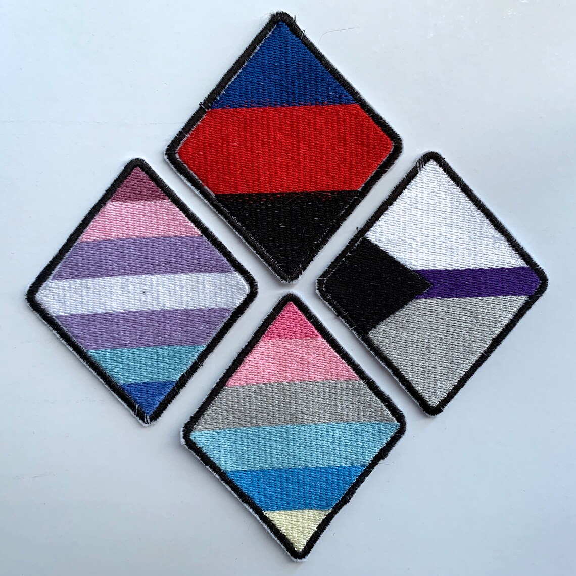 LGBTQ Pride Flag Patches Embroidered Patches | Etsy