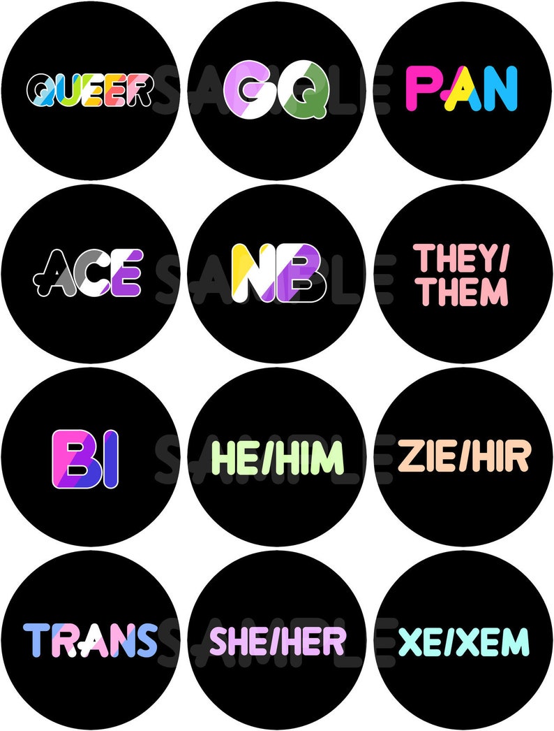 Holographic LGBTQ Pride Buttons - Etsy