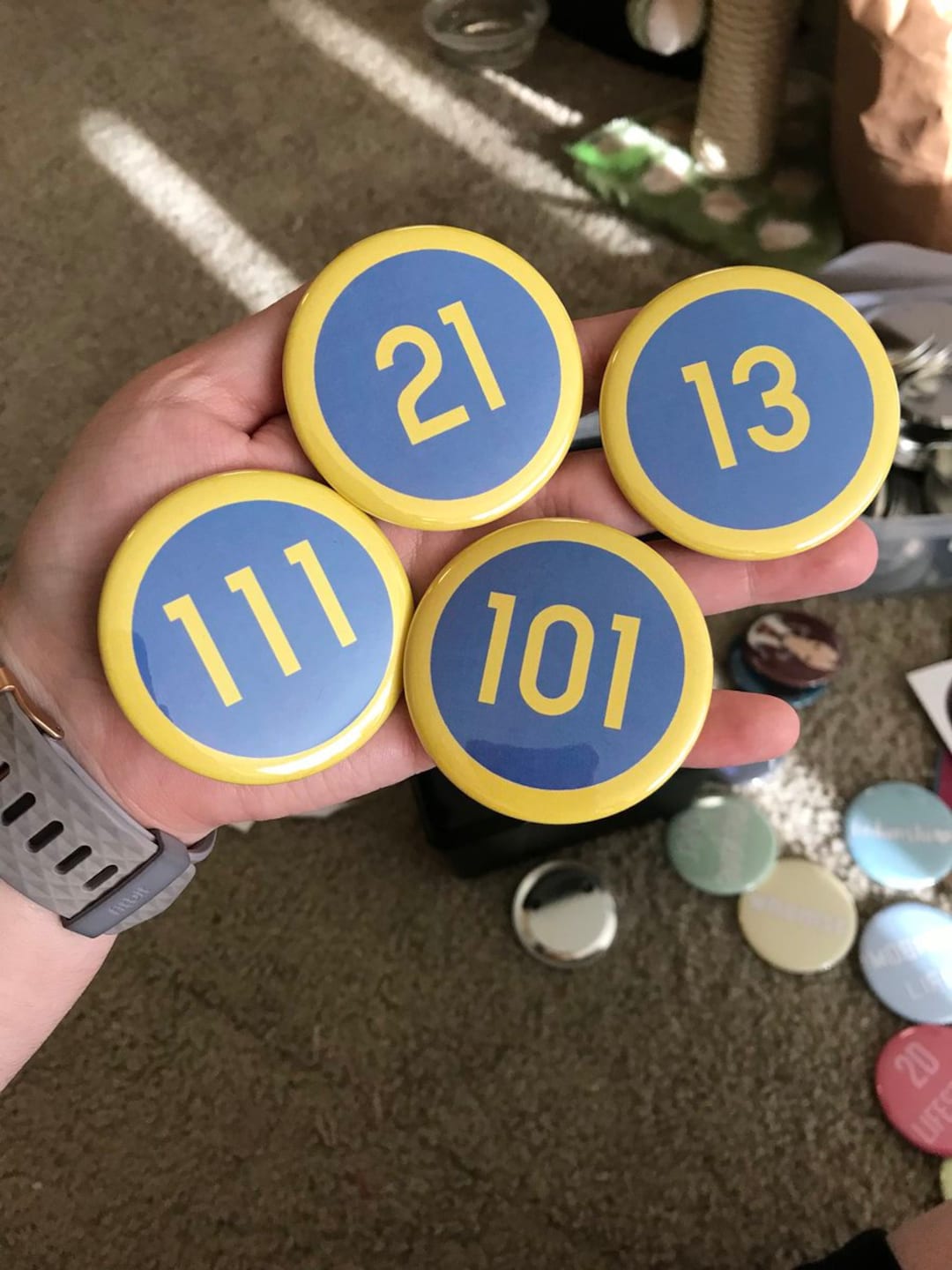 Fallout Inspired Vault Pinback Buttons - Etsy