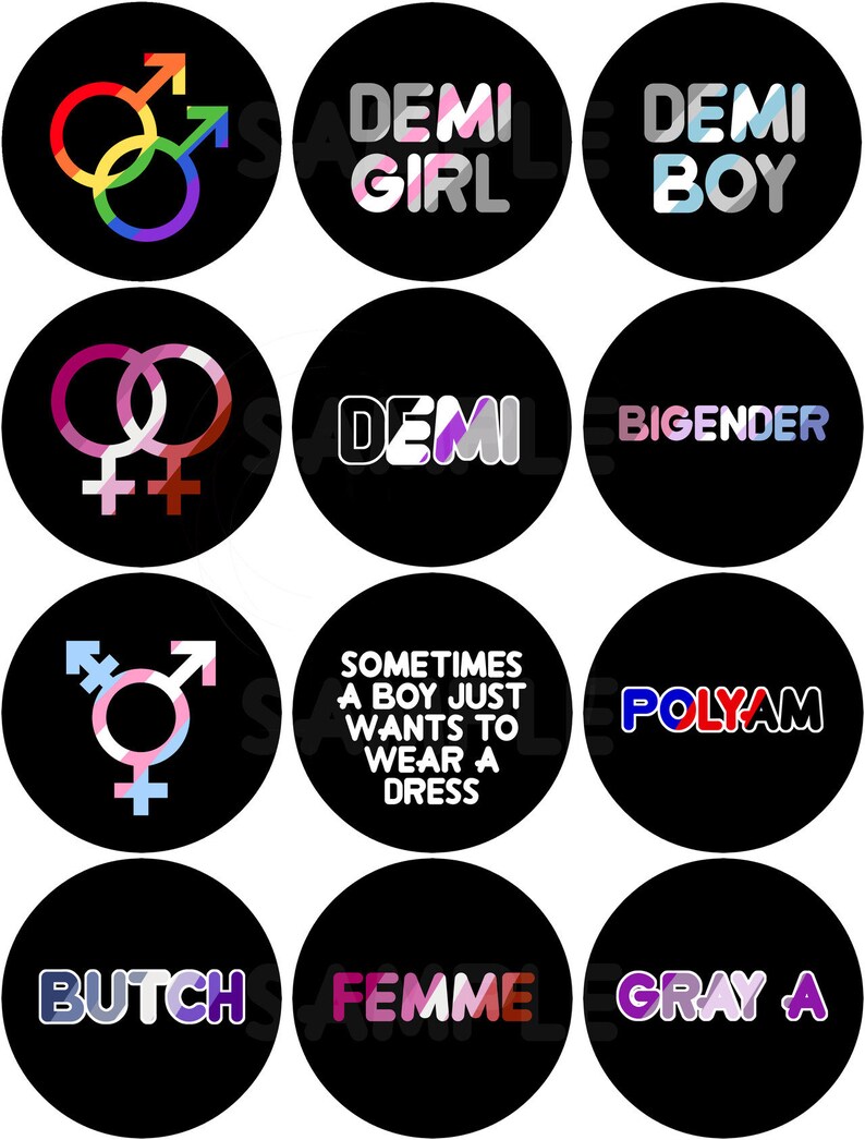 Holographic LGBTQ Pride Buttons - Etsy