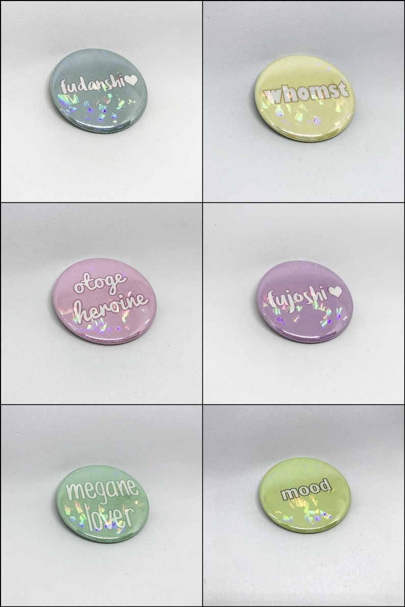 Holographic Internet Aesthetic Buttons - Etsy