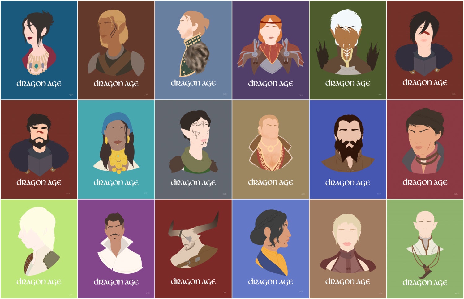 Dragon Age Minimalist Posters - Etsy