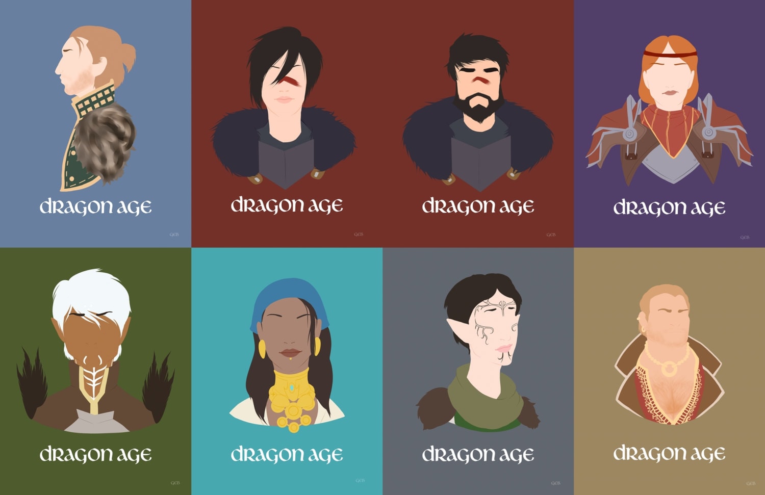 Dragon Age Minimalist Posters - Etsy