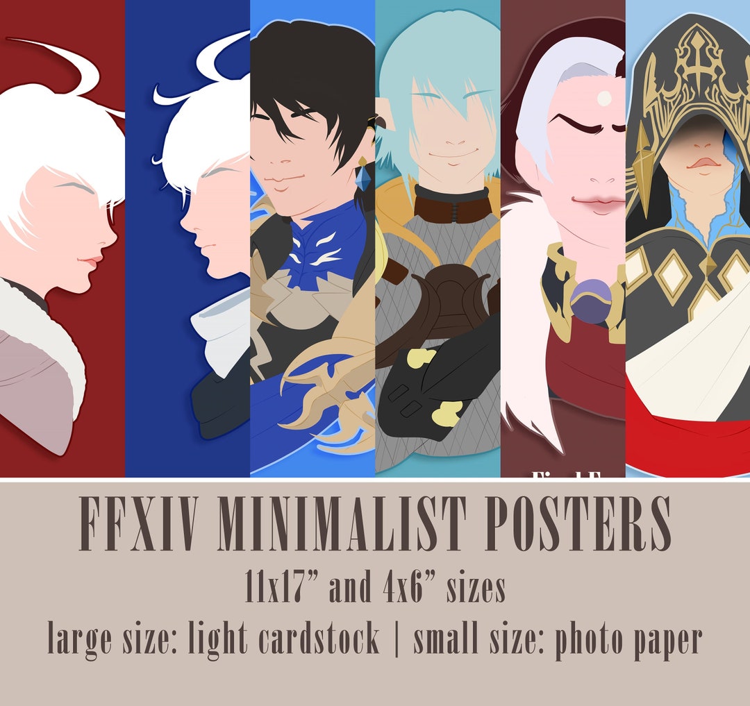 FFXIV Minimalist Posters - Etsy