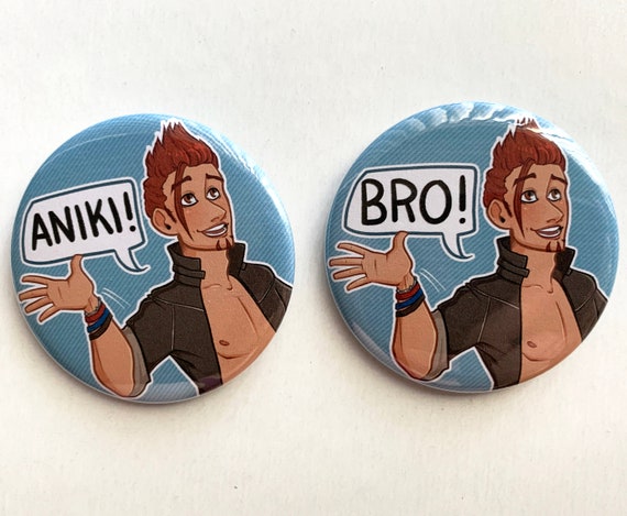 FFVII Remake Johnny Pinback Button Bro Aniki - Etsy