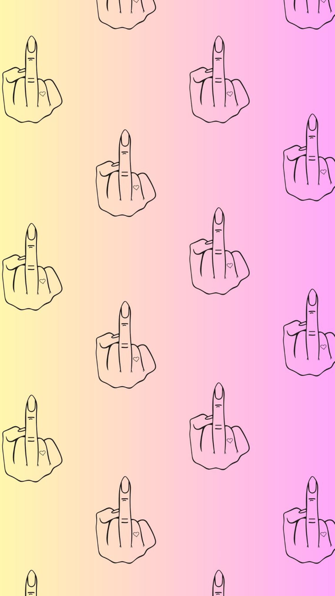 Middle Finger Phone Wallpaper, Baddie Phone Wallpaper, Animated Phone ...