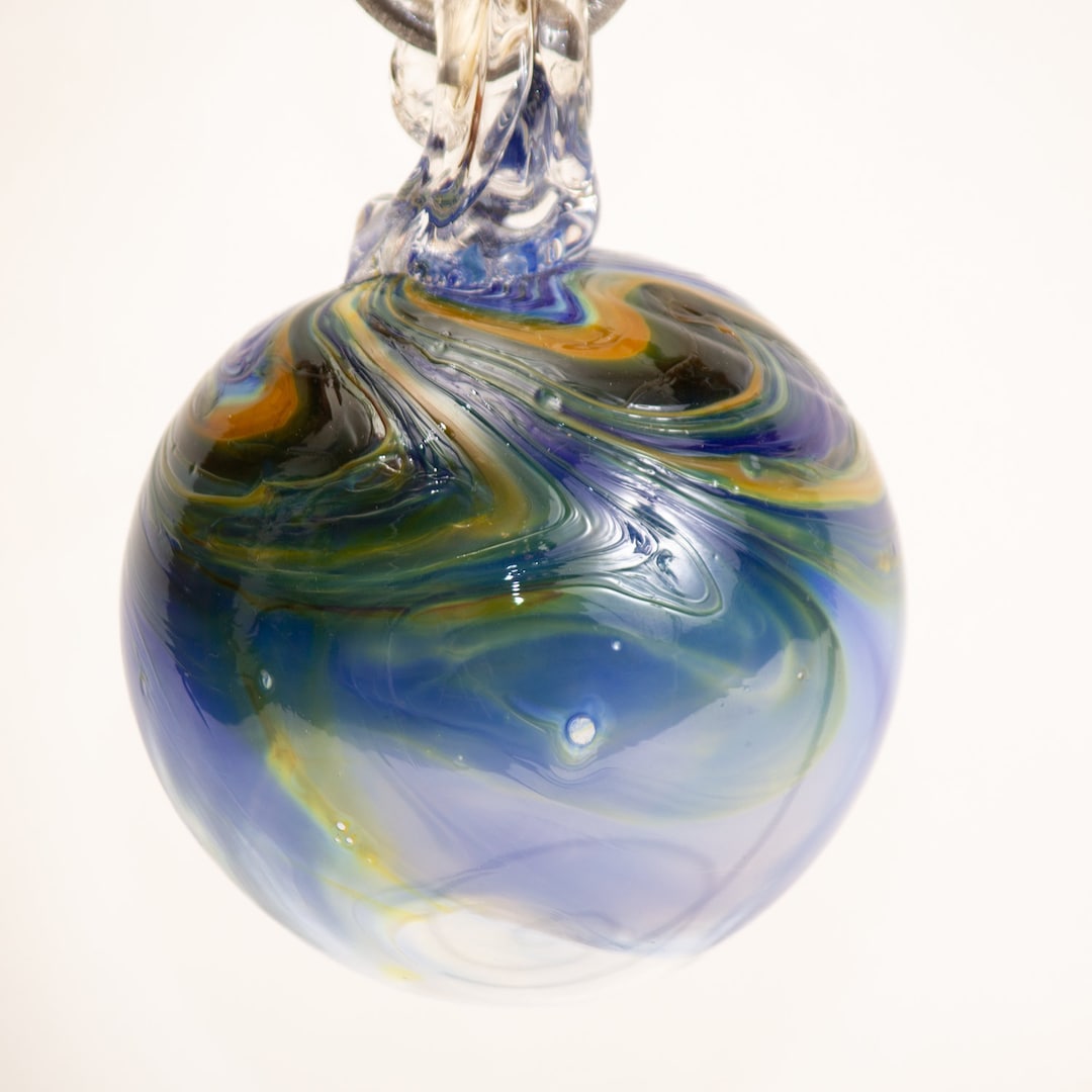 424111 Medium Hand Blown Hanging Art Glass Ball Decorative - Etsy