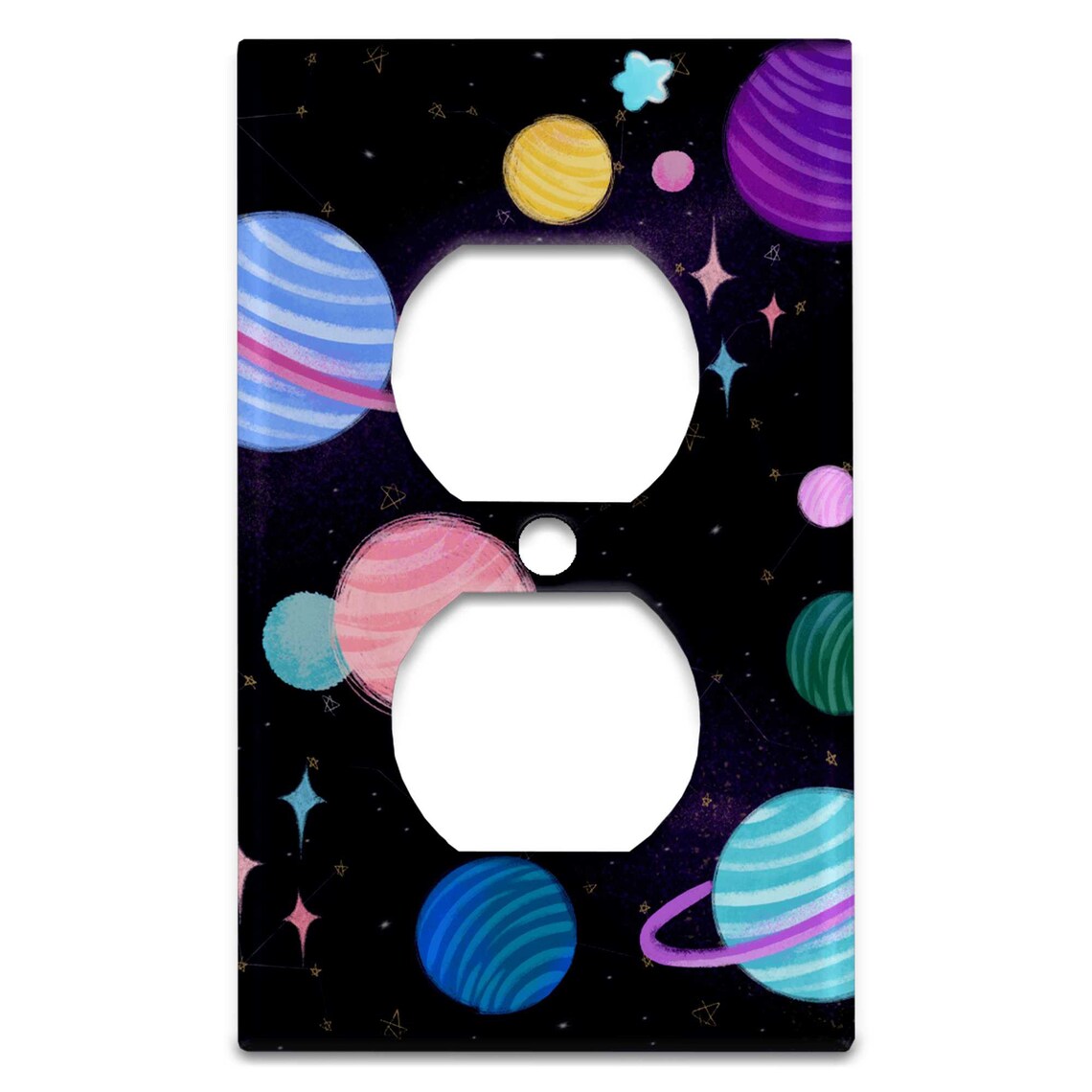 Metal Light Switch Plate Cover Planets and Constellations - Etsy