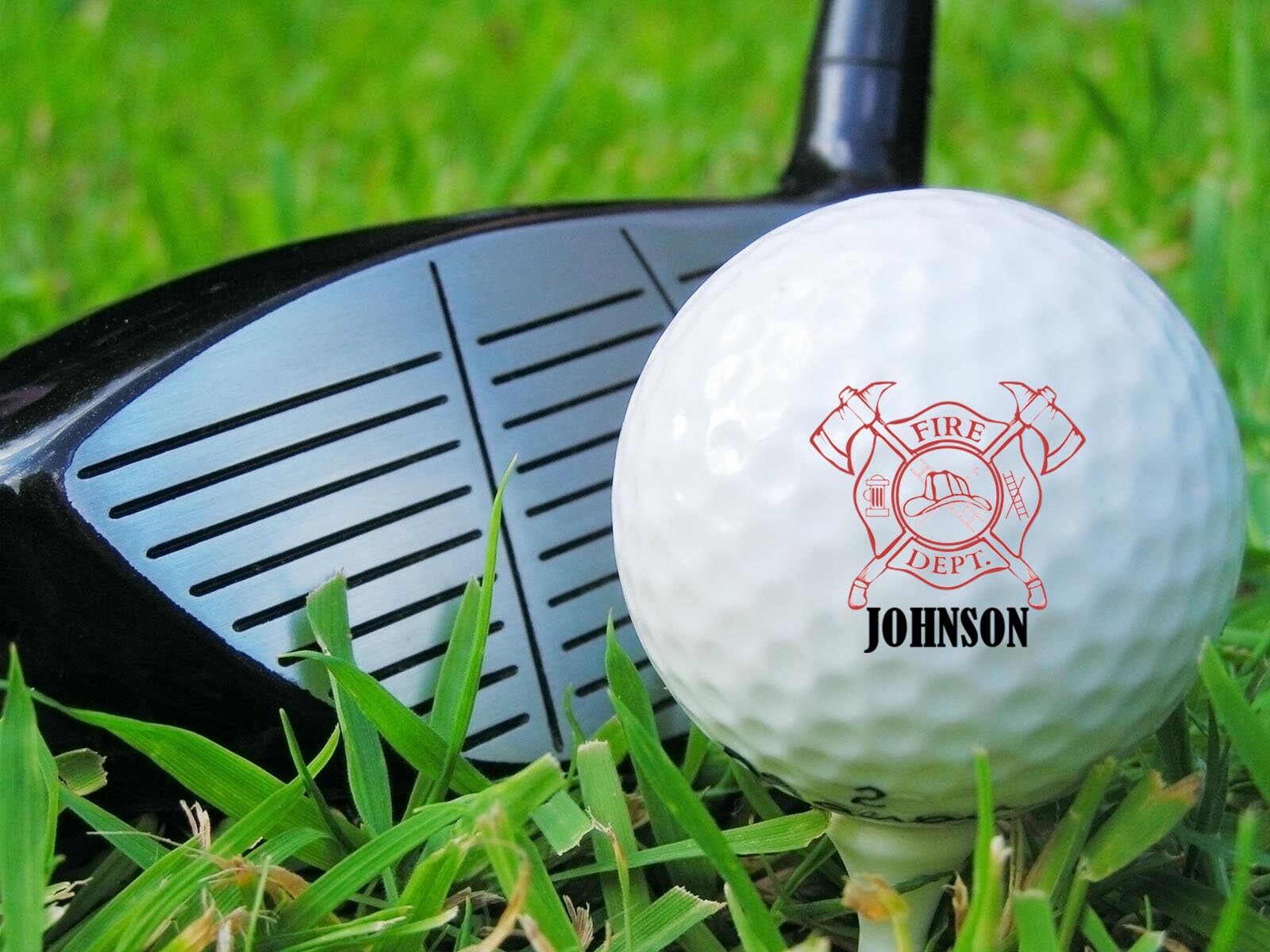 Personalized Golf Balls Fire Dept Emblem Set of 3 2208 - Etsy