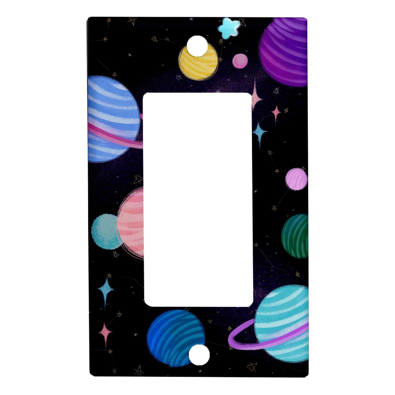 Metal Light Switch Plate Cover Planets and Constellations - Etsy