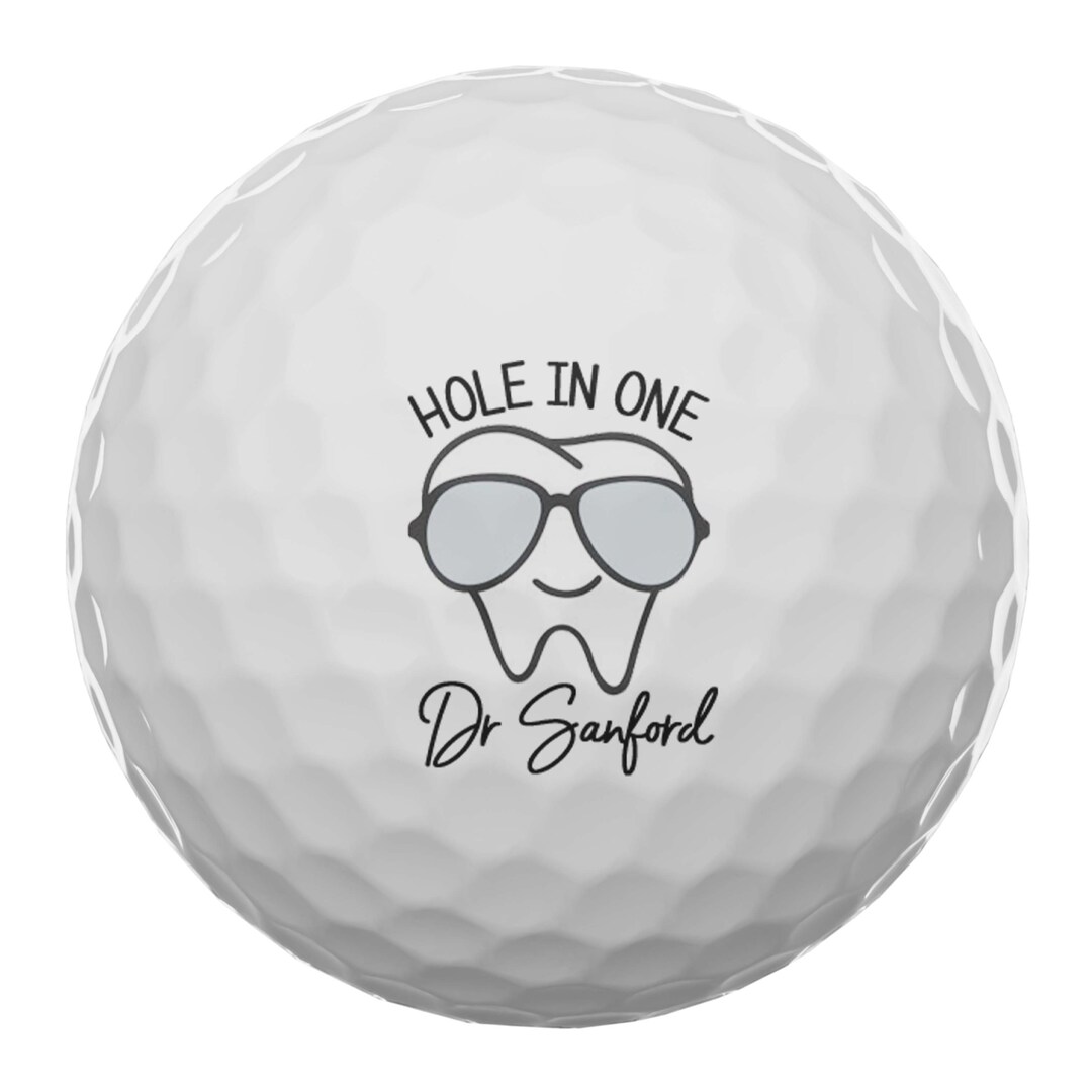 Dental Tooth Personalized Golf Balls (set of 3 Balls) #3588 - Etsy
