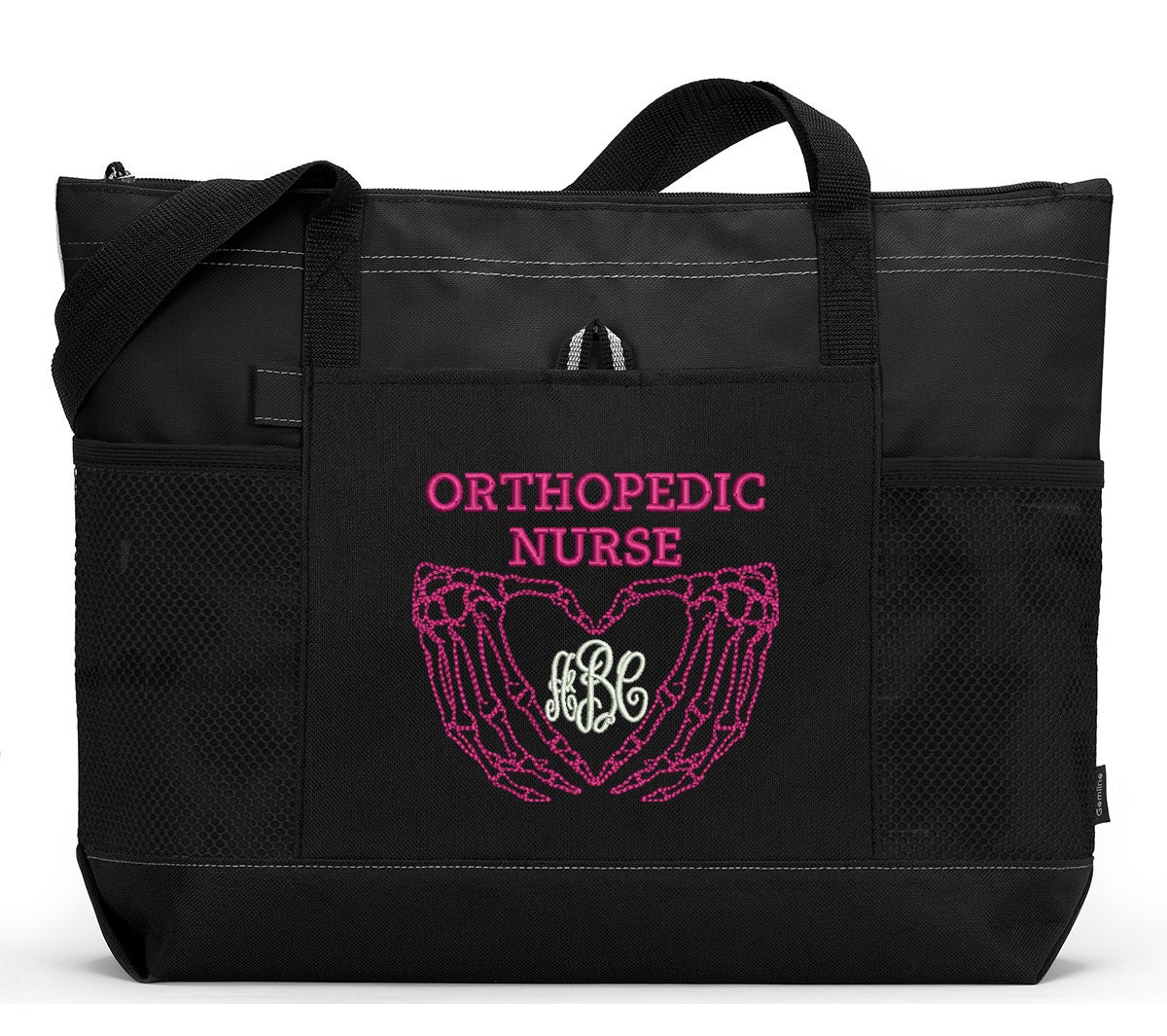 Orthopedic Nurse / Xray Technician Monogrammed Zippered Tote - Etsy