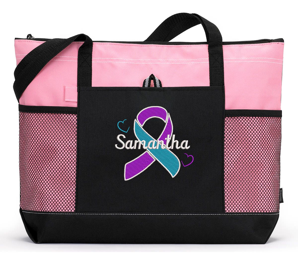 Suicide Awareness Personalized Zippered Tote Bag with Mesh | Etsy