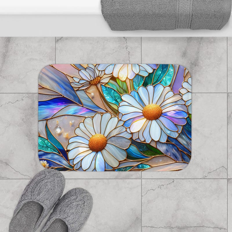 Daisy Bath Mat - Etsy