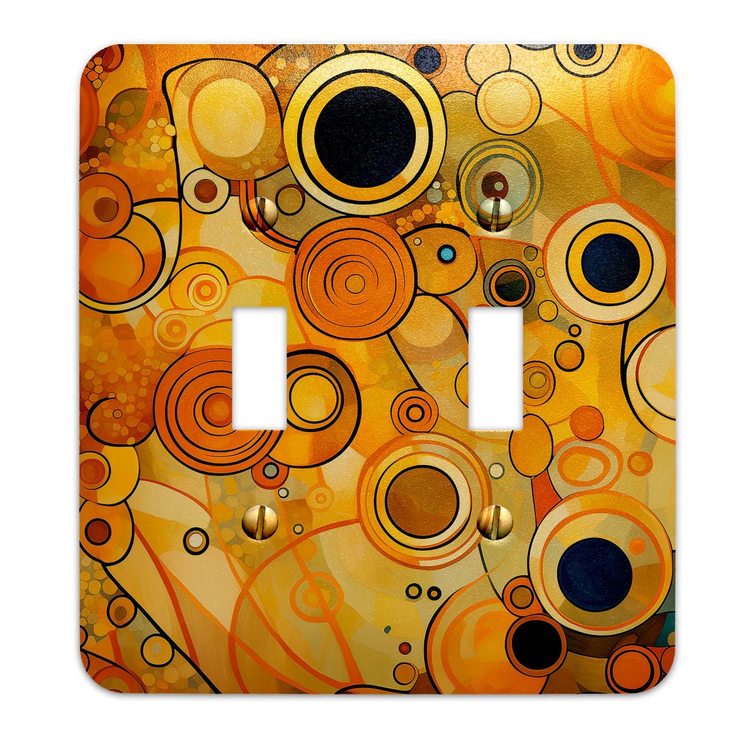 Art Deco Gustav Klimt Inspired Design Metal Decorative Light Switch ...