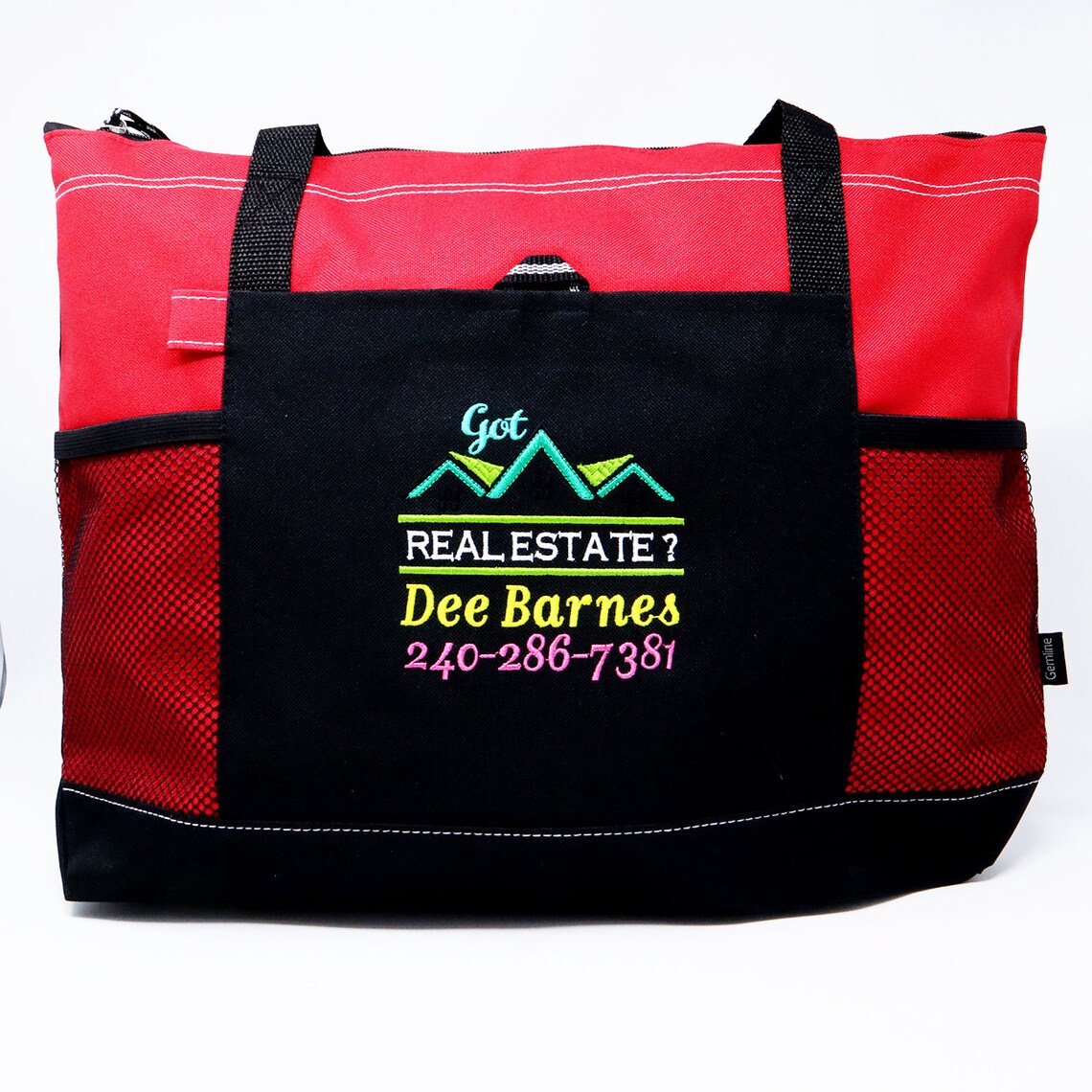 Got Real Estate Realtor Personalized Embroidered Zippered Tote | Etsy