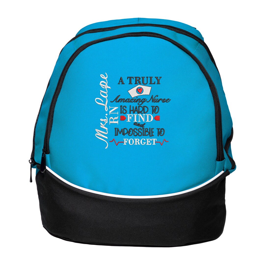 A Truly Amazing Nurse Personalized Embroidered Backpack, RN, LPN, LVN ...