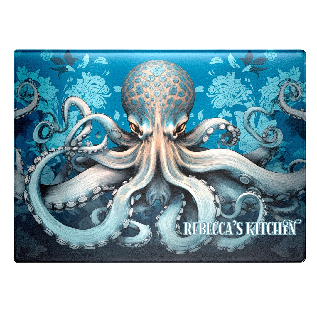 Personalized Vintage Octopus, Kitchen Decor, Nautical Home Décor ...