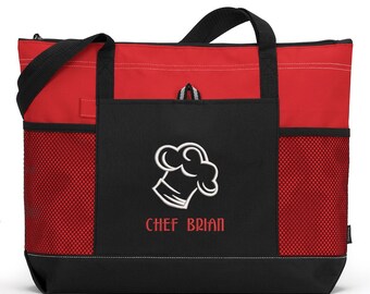 Personalized Chef Tote Bag Embroidered Monogrammed With Name of Your ...