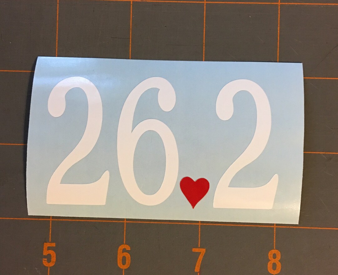 26.2 Marathon, Runner Die Cut Vinyl Decal - Etsy