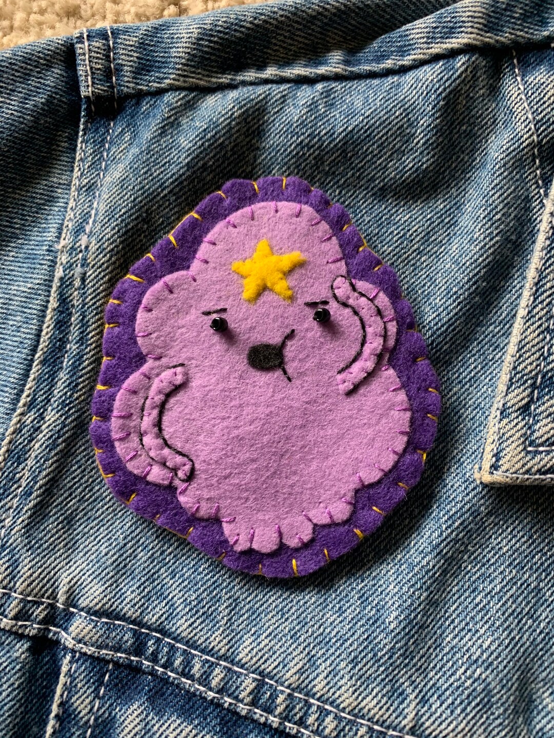 Lumpy Space Princess Felt Patch - Etsy