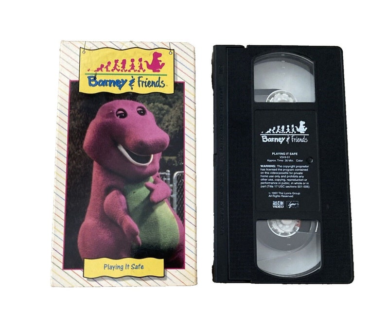 Barney and Friends Lot 2 Caring Means Sharing & Play It Safe VHS Time ...