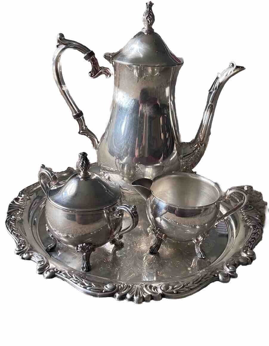 Vintage Sheridan Taunton Silversmiths Silverplate Coffee/tea 4 Pc Set ...