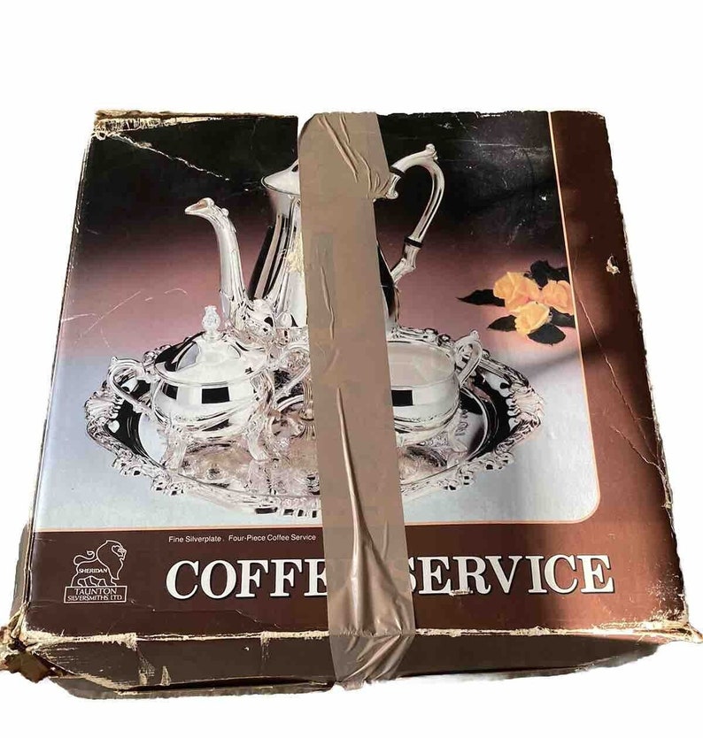 Vintage Sheridan Taunton Silversmiths Silverplate Coffee/tea 4 Pc Set ...