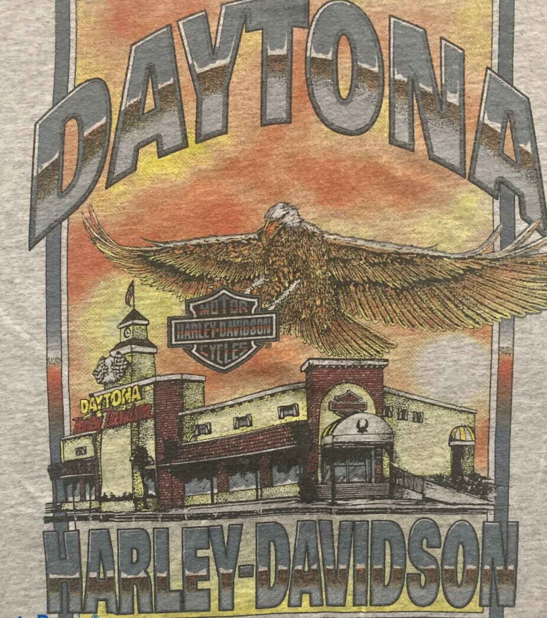 1998 Bike Week Daytona Beach Vintage T-shirt Size Large Grey Florida ...