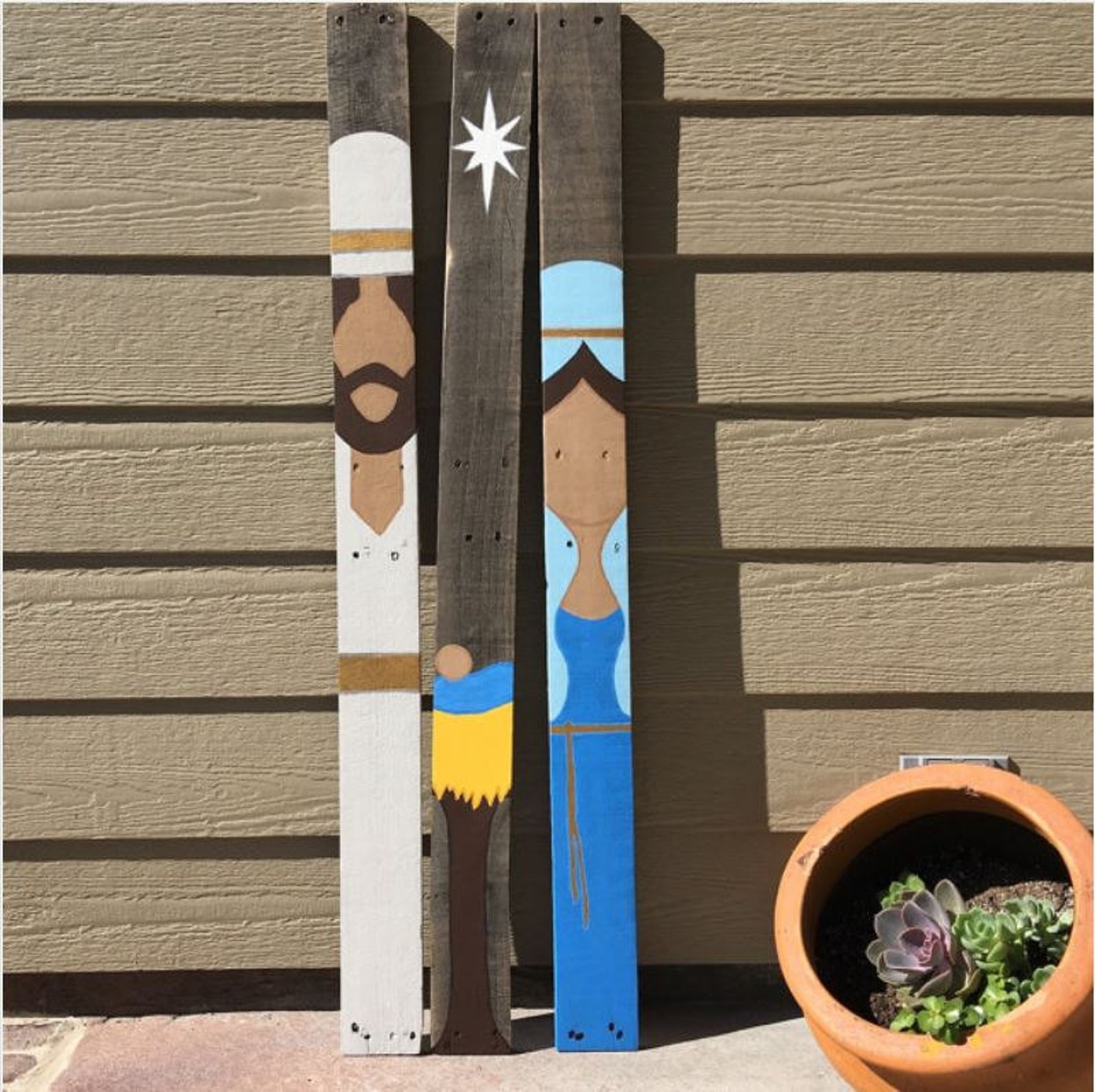 Pallet Wood Christmas Nativity Set - PATTERN - Etsy