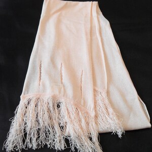 Stunning French Vintage Rodier Peach Coloured Scarf (15932) DR4 - Etsy