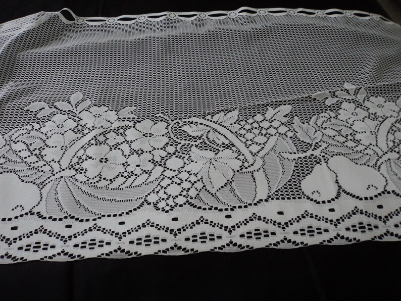 French Vintage Lace Net Window / Curtains 200 Cm Width X 62 Cm | Etsy
