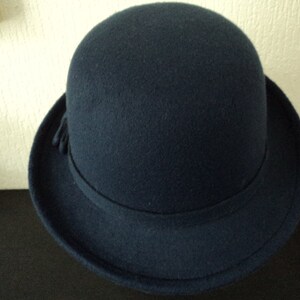 French Herlaine Paris Navy Blue Hat Size T57 08985 86 - Etsy