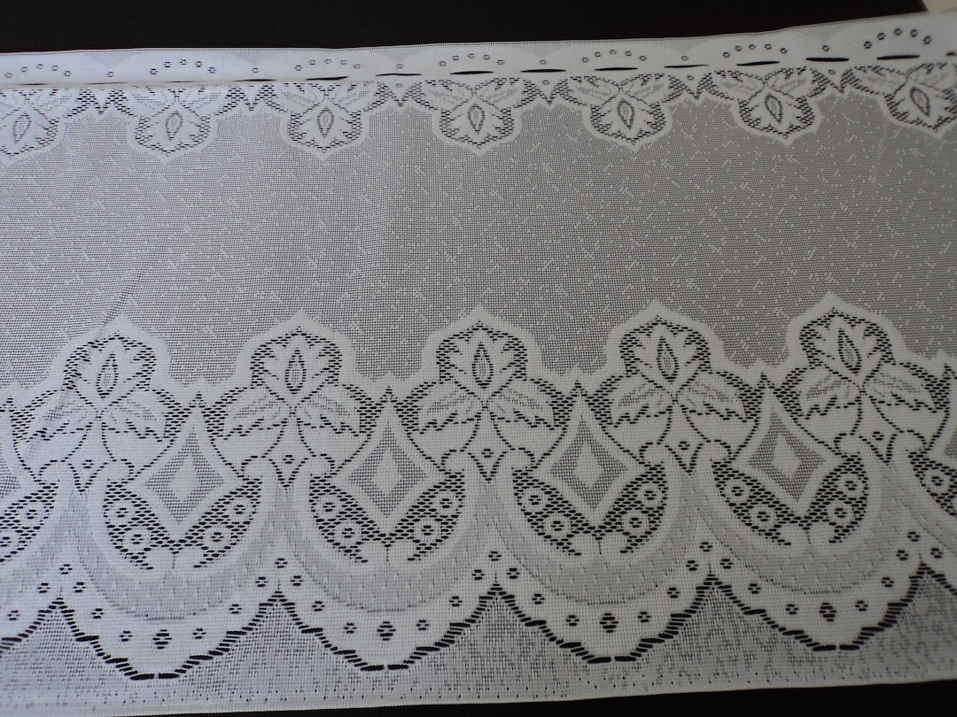 French Vintage Lace Panel Net Window / Curtains 117 Cm Width X - Etsy