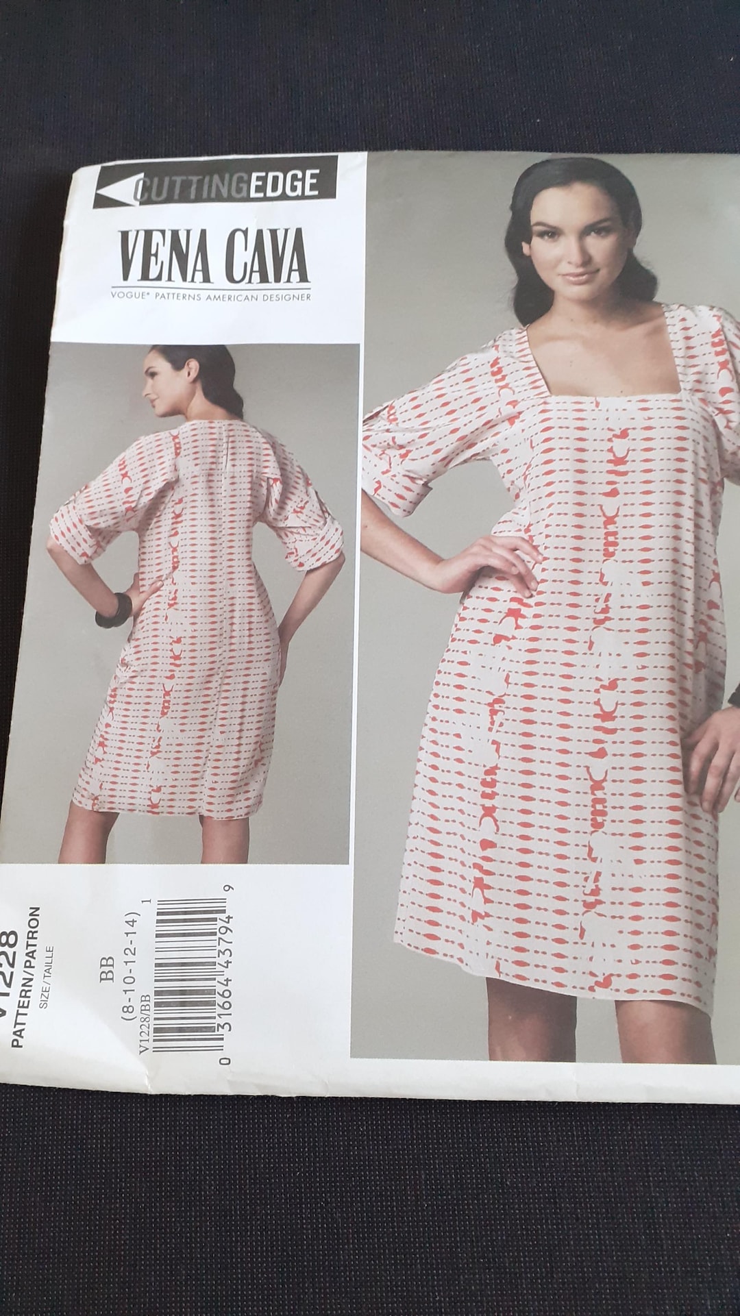 Vogue Unused Designer Vena Cava Sewing Pattern V1228 Size 8-14 19933 - Etsy