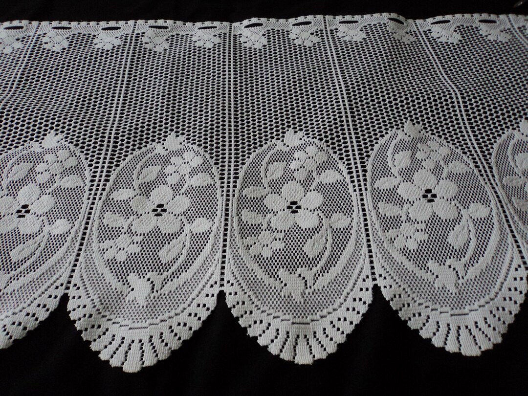 French Vintage Lace Panel Net Window / Curtains With Pictures of ...