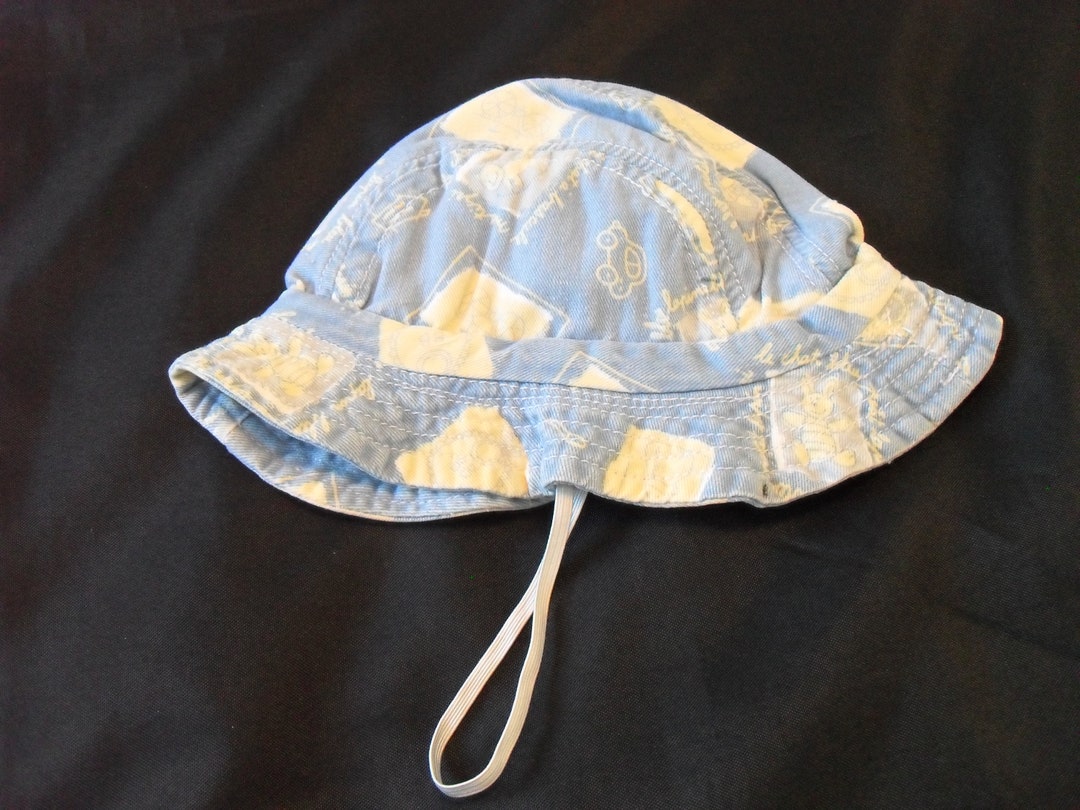 French Vintage Babies Patterned Sun Hat 15382 B - Etsy