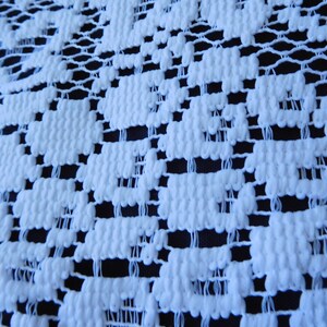 French Vintage Thick Lace Panel Net Curtains 43 Cm Length 18767-18768 ...