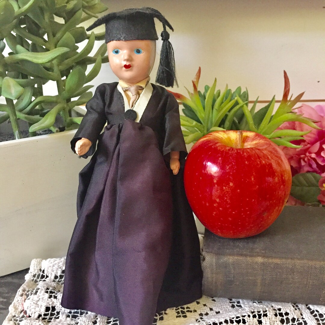 Vintage Boy Graduate Doll, Graduation Collectable, 1940 Doll Original ...
