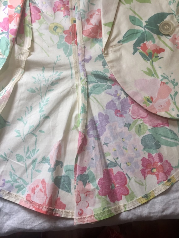 Vintage Suit Regina Kravitz New York Floral Cotton Sk… - Gem
