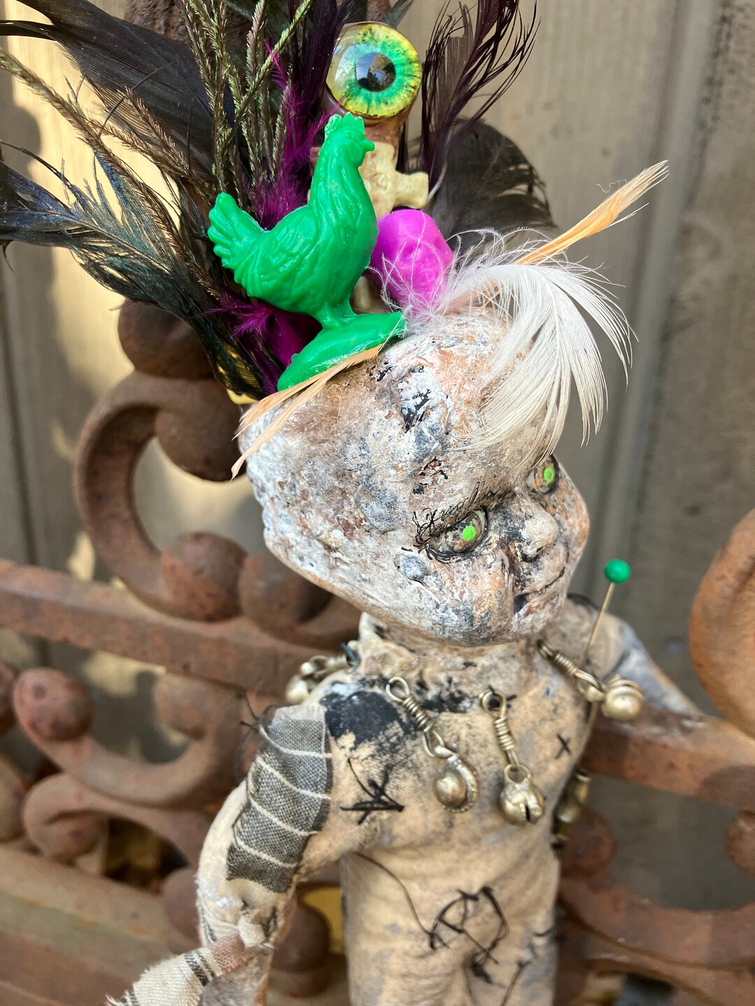 Voodoo Doll for Charms and Luck. Alter Art Piece Protective Artisian ...