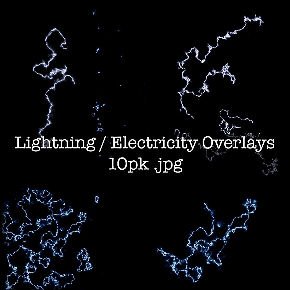 Lightning and Electricity Overlay/ Photoshop Lightning Overlay ...