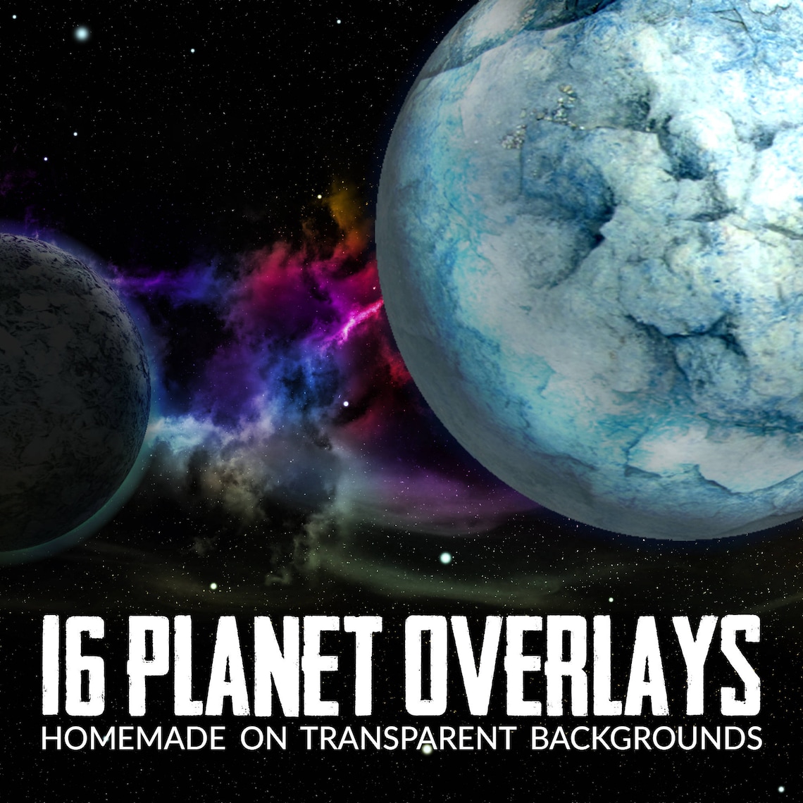 Photoshop Overlays | Planets | Planet Overlay | Space | Photoshop | Moon Overlay - Etsy