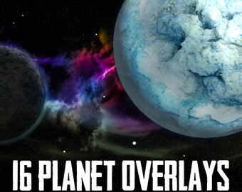 Planets Overlay - Etsy